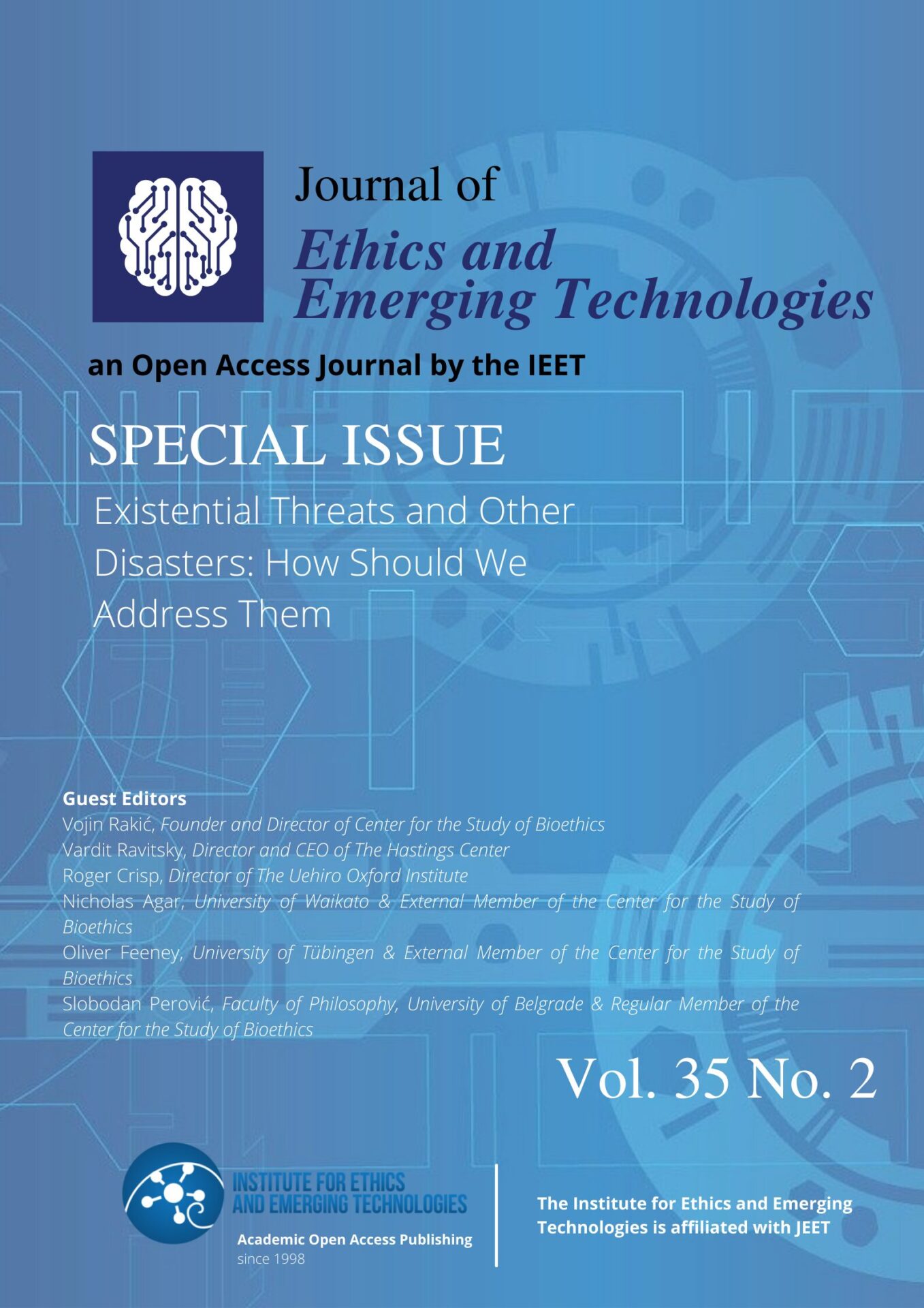 Special Issue of JEET - Center for the Study of Bioethics